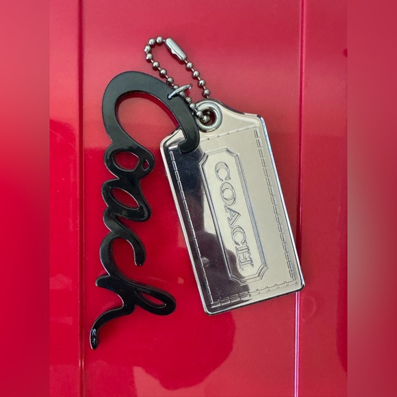 Coach | Bags | Coach Poppy Large Mirror And Cursive Hang Tags | Poshmark